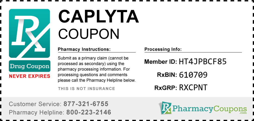 Caplyta Coupon - Pharmacy Discounts Up To 80%