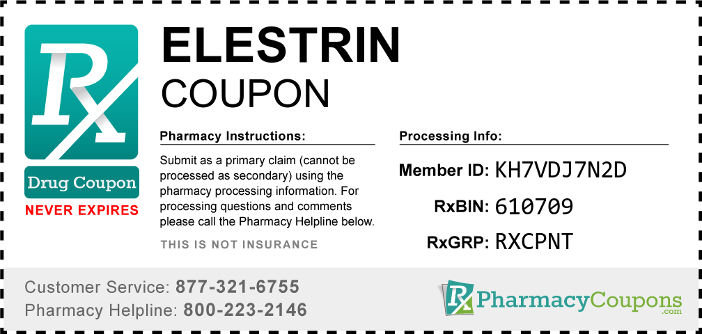 Elestrin Coupon - Pharmacy Discounts Up To 80%