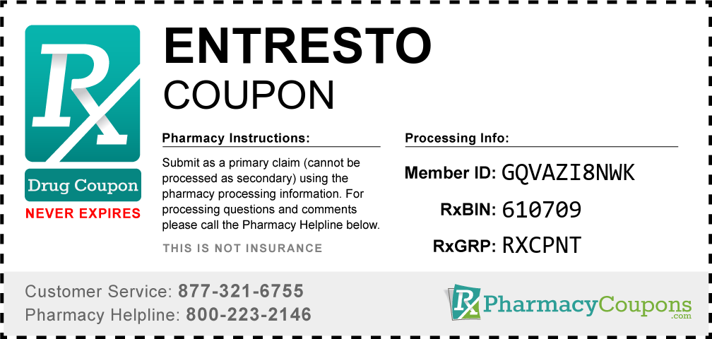 Entresto Coupon - Pharmacy Discounts Up To 80%