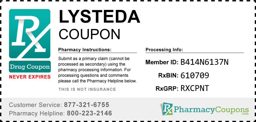Lysteda Coupon - Pharmacy Discounts Up To 80%