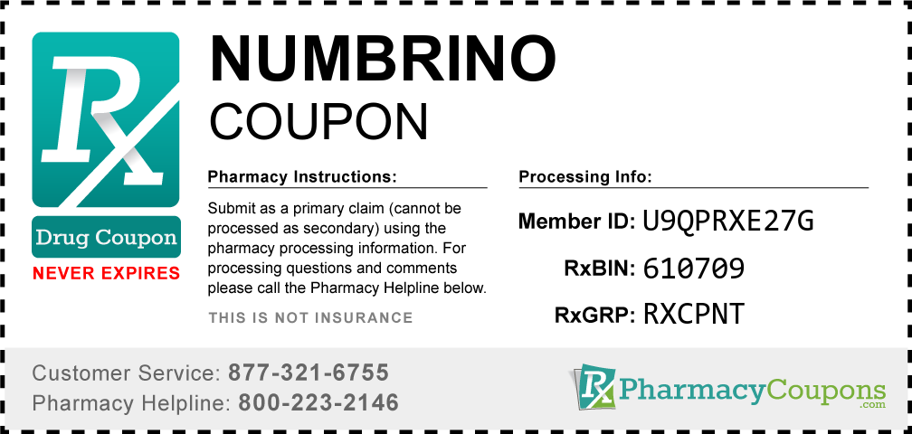 Numbrino Coupon - Pharmacy Discounts Up To 80%
