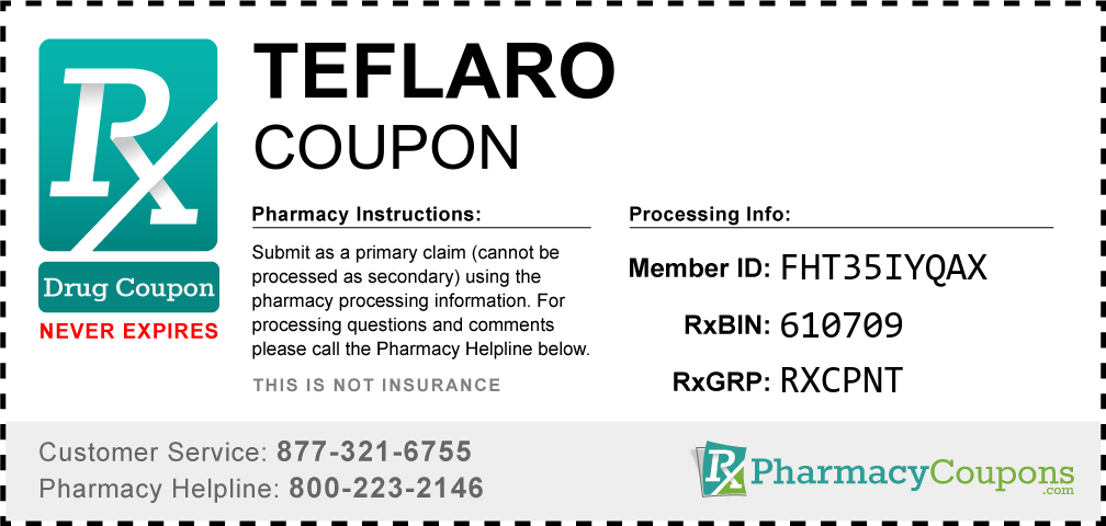Teflaro Coupon - Pharmacy Discounts Up To 80%