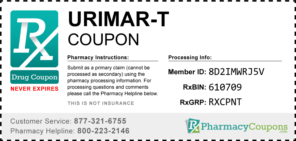 Urimar T Coupon - Pharmacy Discounts Up To 80%
