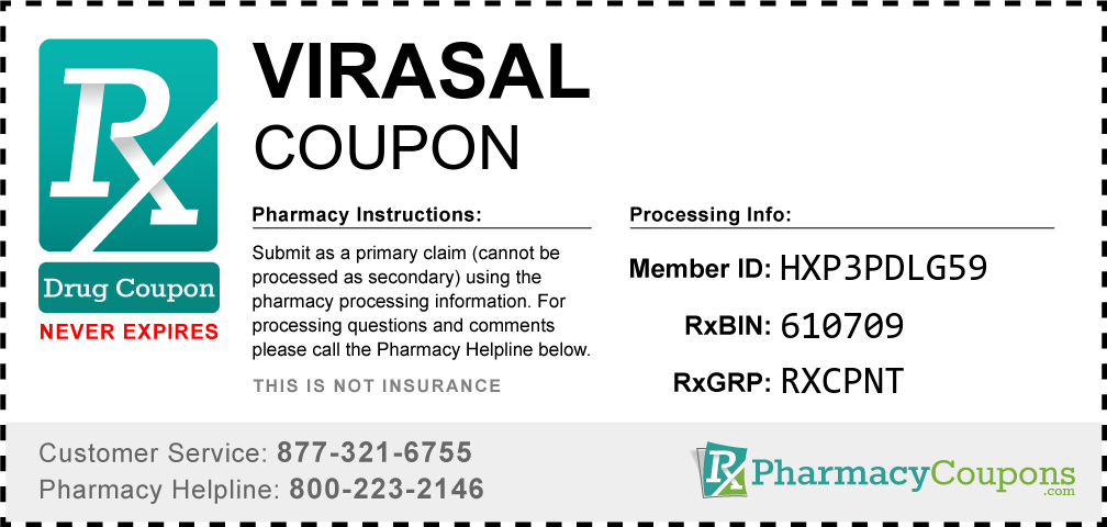 Virasal Coupon - Pharmacy Discounts Up To 80%